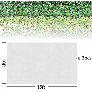 2 Pack 10 ft x 15ft Garden Insect Screen - Insect Barrier Netting Mesh Bird Netting Garden Plant Cover for Protecting Plants Vegetables Fruits Flowers from Birds & Insects