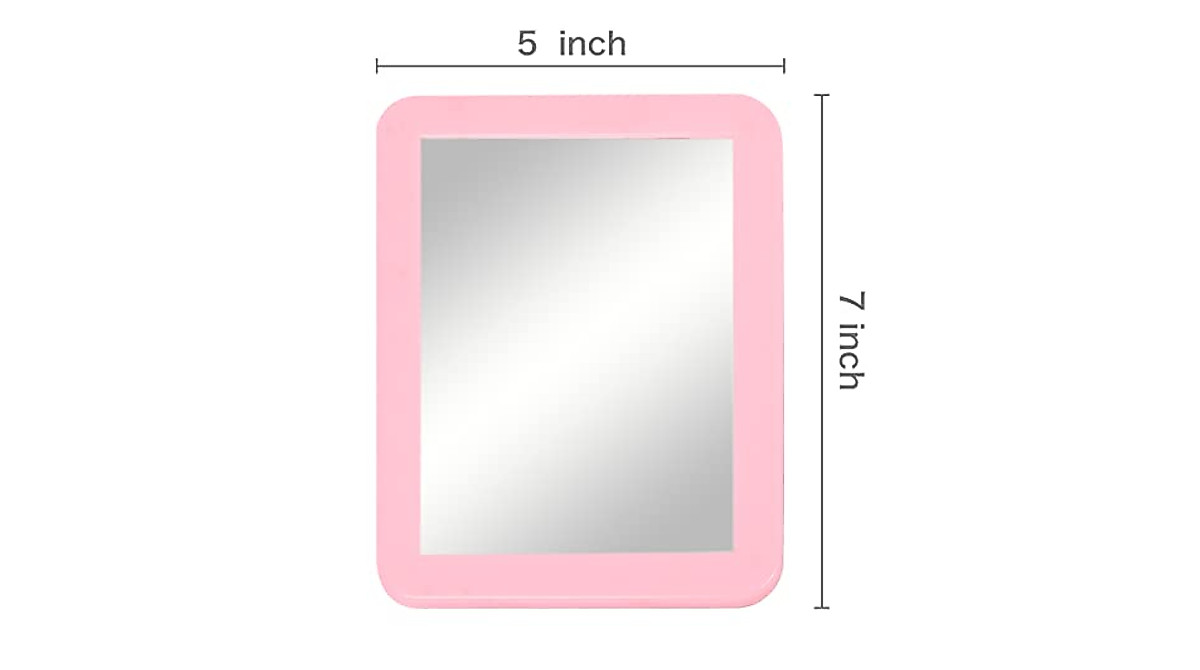 Magnetic Locker Mirror - 5x7" Real Glass