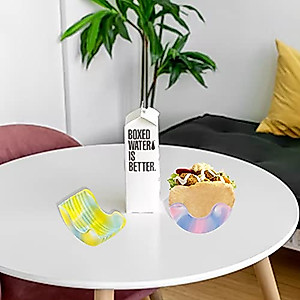 3 Pcs Washable Retractable Hamburger Holder Reusable Burger Buddy Mold Silicone Rack Brackets Contact-free Anti-dropping Burger Fixed Box Dip Clip Sauce Holder for Car,3 colors