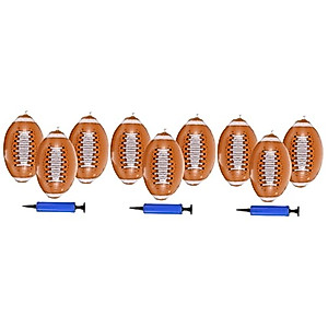 CLISPEED 3 Sets Inflatable Beach Ball Giant Inflatable Ball Summer Decorations for Outside Beach Toy Inflatable Water Balls Football Toys for Kids Inflatable Rugby Toys Ball Toy for Kids