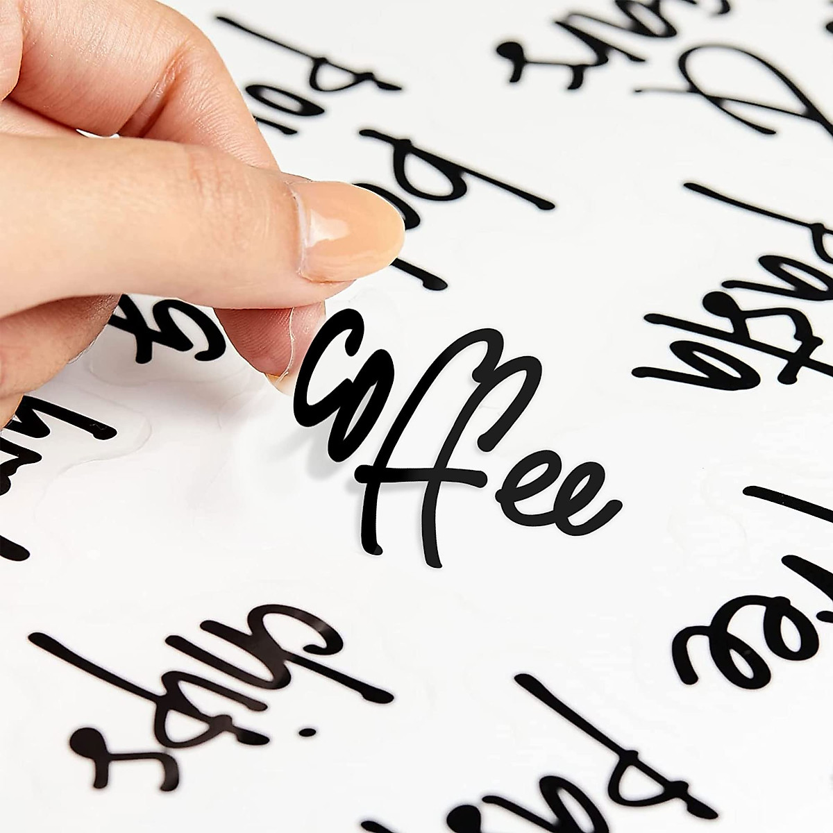 214 Extra Large Kitchen Pantry Labels for Food Storage Containers, Water Resistant - Easy to Read - Preprinted Black Script on Clear Stickers for Jar & Canisters - Kitchen Labels for Organizing