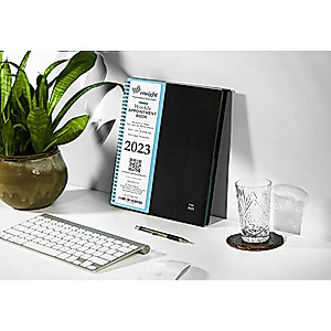 2023 Appointment Book & Planner - Ensight 8.5 x 11 inches, Large Tabbed Daily Hourly Weekly Planner, Calendar and Schedule Book 15-Minute time Slots, Business and Personal Planner (Blue)