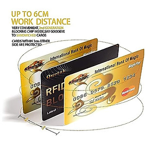 5PCS RFID Blocking Cards, Antitheft Credit Card Protector, NFC Credit Card Passport Protector Blocker for Men & Women, Compact RFID Card Protects Entire Wallet Purse