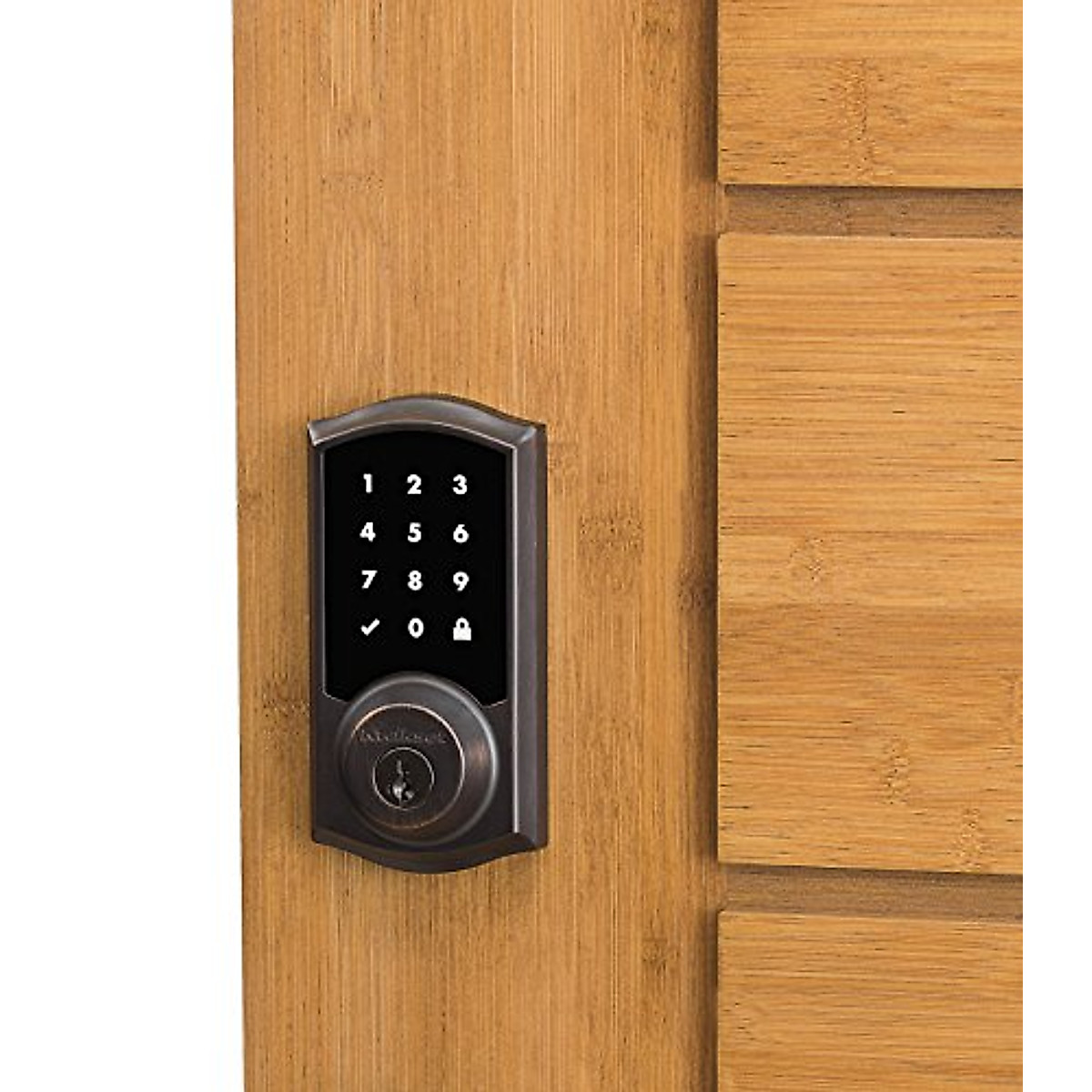 Kwikset Premis Touchscreen Smart Lock Electronic Deadbolt, Works with Apple HomeKit via Apple HomePod or Apple TV, in Venetian Bronze