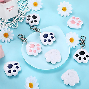 8 Pcs Smart GPS Dog Tracker Kids GPS Keychain Tracker Trackable Key Finders Cute Pet Locator Portable Tracking Devices for Kids Pets Dog Cat Collar Wallet Luggage Smart Phone