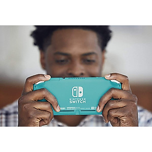 Newest Nintendo Switch Lite Game Console, 5.5" LCD Touchscreen Display, Built-in Plus Control Pad, W/Hesvap 128GB Micro SD Card, Built-in Speakers, 3.5mm Audio Jack (Turquoise Blue)