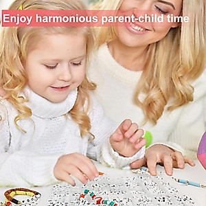 Redtwo 1400 Pcs Letter Beads for Friendship Bracelets Making Kit, A-Z Alphabet Beads, Colorful Heart Beads & Number Beads for DIY Jewelry Making