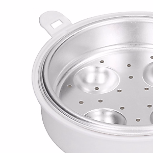 Microwave Oven Boiler Microwave Egg Steaner Poacher Cooker Boiler Steamer Gadgets Cook Soft and Hard Boiled Egg, Chicken Shape, For 4 Eggs Kitchen White