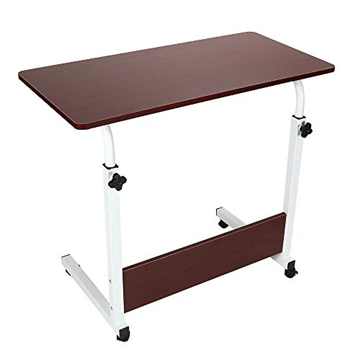 Toxz Computer Task Table Office Desk,Adjustable Height,Locking Casters,80CM 50CM,Fillet Wood,Simple,with Installation Tool(Ship from US!)