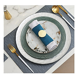 WFHTU Patterns Porcelain Tableware Set Plate Tableware Dinnerware Tableware Cutlery Set Glass Dinner Service