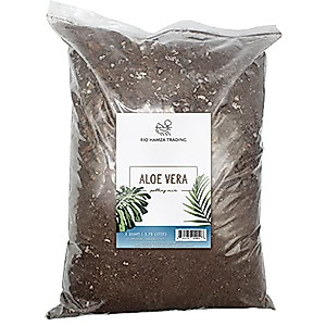 Aloe Vera Soil Blend, Hand Blended Aloe Vera and Succulent Soil Mix, Re-Pots 4-6 Small Plants, 2-4 Medium Plants, or 1-2 Large Plants, All Natural (4qts)
