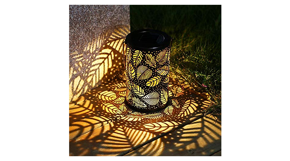 TAKE ME Garden Solar Lights - Decorative Candle & Leaf Lanterns