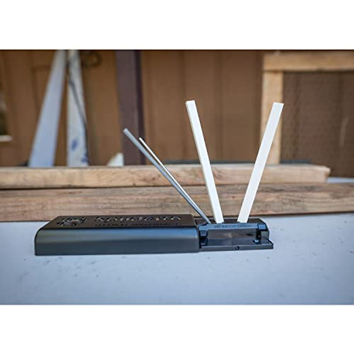 Spyderco Tri-Angle Premium Sharpmaker Set with DVD and Two Sets of Alumina Ceramic Stones - 204MF OPEN BOX