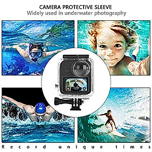 Waterproof Housing Case for Gopro Max Action Camera, Underwater Diving Protective Shell 30M with Bracket Accessories