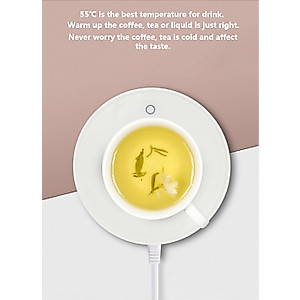 Fshopping Smart Cup Warmer Pad Coffee Mug Warmer for Coffee Tea Beverage Milk Cocoa Water Soup