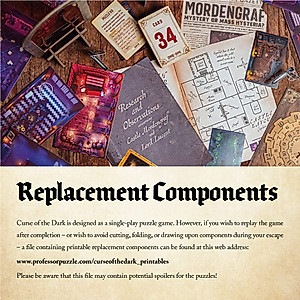 Professor PUZZLE Curse of The Dark Escape Room Game - Investigate The Mystery of a Doomed Village!