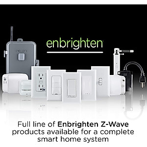 Enbrighten Z-Wave Plus 40-Amp Indoor/Outdoor Metal Box Smart Switch, Direct Wire, 120-277VAC, for Pools, Pumps, Patio Lights, AC Units, Electric Water Heaters, 14285, Gray