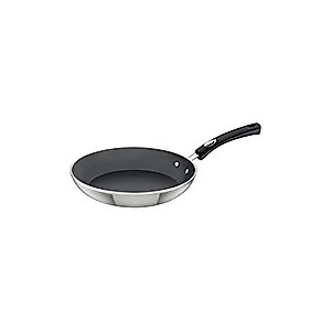Tramontina Non-Stick Frying Pan with Silicone Handle for Induction, Electric, Gas and Ceramic Glass Hobs, Cookware, Kitchen, 24 cm, 1.6 Litre, 20888024, Dark Grey
