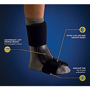 United Ortho 12065 Dorsal Night Splint for Plantar Fasciitis, Small/Medium