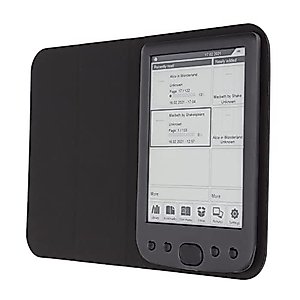 GOWENIC Ereader, 6In 800X600 Reading Tablet Hd Ink Screen E Reader 8Gb 512Mb Abs Ebook Reader with Protective Case Film for Reading, Support 32Gb Tf Card Expansion