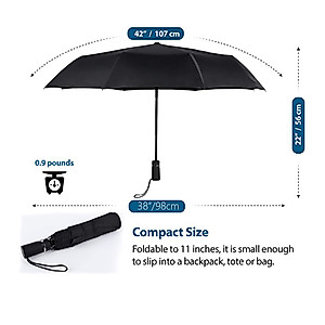 SY COMPACT Travel Umbrella Automatic Windproof Umbrellas Strong Compact Umbrella for Women Men