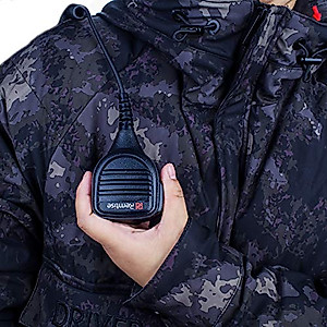 Speaker Mic for Baofeng Walkie Talkie, 2 Pin Shoulder Microphone Compatible with Baofeng Radios BF-F8HP/F9 UV-82/82HP/82C/5R/5R5/5RA/5RE/5X3 and Kenwood BTECH Retevis TYT (Black)