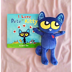 MerryMakers Pete the Kitty Plush Doll, 8.5-Inch