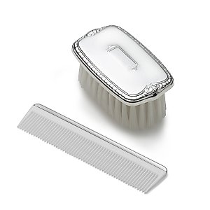 Empire Silver Boys Shield Military Pewter Brush Comb Set