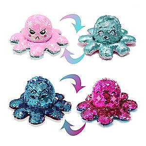 Sequin Fabric Sensory Wall 5mm High Density Reversible Sequin Fabric for Kids Fabric by The Yard （1 yd, Green to Silver