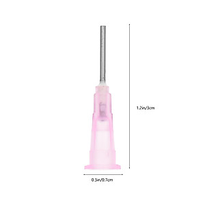 ULTECHNOVO Glass Glass Glass Glass 100pcs Industrial Dispensing Needles Tip Needles Multi-purpose Needles(18G) 18g Needles 18g Needles 18g Needles