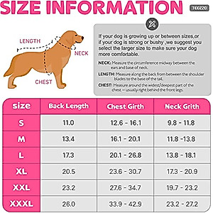 TEOZZO Dog Winter Coats - Waterproof Dog Snow Jackets Windproof Fleece Lined Dog Apparel Vest with Leash Hole Dog Cold Weather Coats for Large Dogs Pink