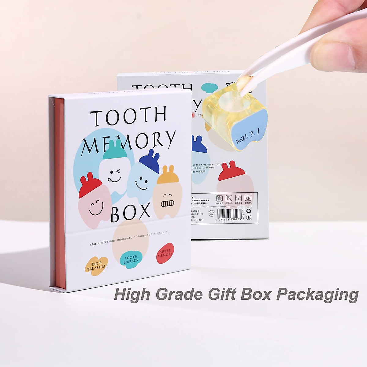 ONCEBABY Tooth Fairy Box for Boys, Tooth Boxes for Lost Teeth for Kids, Newborn Baby Birthday And Shower Gift