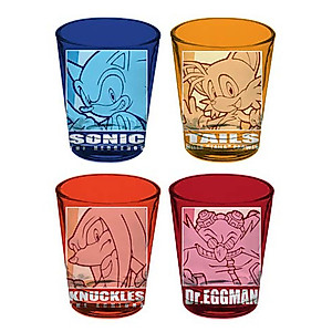 Sonic the Hedgehog Characters Shot Glass 4-Pack