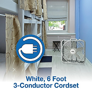 Air King 9723 20-Inch 3-Speed Box Fan , White