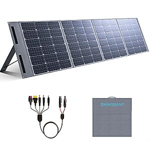 200W Portable Solar Panel,Ultre-Light 9.9lbs,20V Foldable Solar Charger kit with MC4 Output,23% Efficiency for 98% Power Stations Outdoor Camping Hiking Van RV Trip