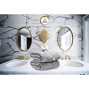 Zenith Luxury Bath Sheets Towels for Adults - Extra Large Bath Towels Set 40X70 Inch, 600 GSM, Oversized Bath Towels Cotton, Bath Sheets, XL Towel 100% Cotton. (2 Pieces,Charcoal)