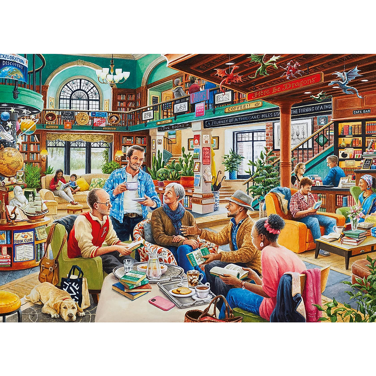 Ravensburger Turn The Page Bookclub 1000 Piece Jigsaw Puzzles for Adults & Kids Age 12 Years Up