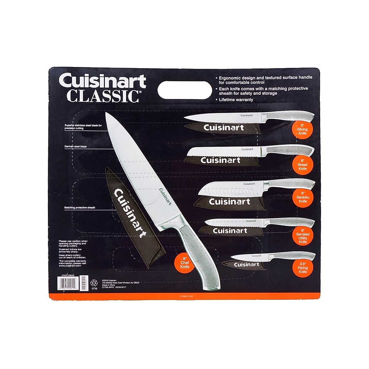 Cuisinart Classic Impressions German Steel 6-Piece Knife Set