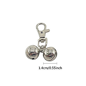 JANEMO Bell for Dog Collar, 1.4X0.55 Inch Brass Dog Collar Bell, Use for Wearing it on Dogs and Cats