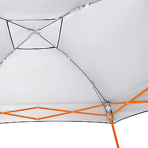 E-Z UP Dome Instant Shelter Canopy, 10' x 10', Vented Top with Wide-Trax Roller Bag & 4 Piece Spike Set, Royal Blue