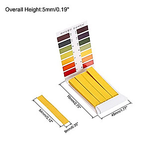 PATIKIL PH Test Strips 1-14, 3 Pack 240 Indicator Papers Litmus Tester for Water Food Soil Alkaline Acid Testing
