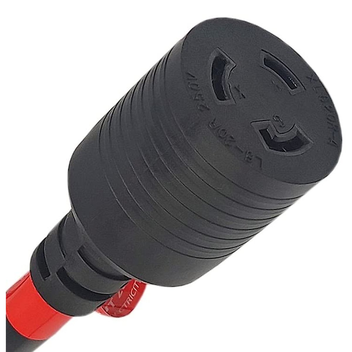 Fullsky FC-L63L62 Generator Adapter Cord NEMA L6-30P to NEMA L6-20R Male L6-30P Generator Plug to Female L6-20R Lock 3 Prong Receptacle Adapter Output Maximum 20Amp 250Volt