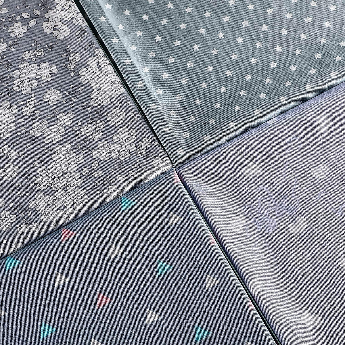 12 Pieces Quilting Fabric Grey Fat Quarters Floral Craft Fabric Bundle Patchwork Pre-Cut Sewing Square Sheets, 20 x 16 Inch/ 50 x 40 cm