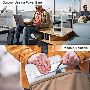 White crown LED Desk Lamp Dimmable Table Lamp Reading Lamp with USB Charging Port 5 Lighting Modes, Sensitive Control, 30/60 min Auto-Off Timer, Eye-Caring Office Lamp (Silver)