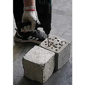 KHCRAFT SDS-plus Rotary Hammer Drill Bits 3/8 In. x 6 In. 10-Piece Rock Carbide Tip 4-Cutter for Brick, Cemet, Stone & Concrete