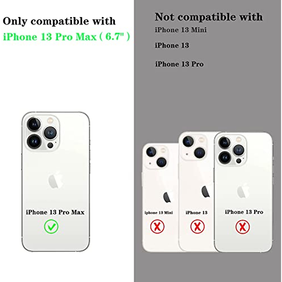 MInCYB Wallet Case Compatible with iPhone 13 Pro Max, Zipper Case with RFID Blocking Card Holder Slot, Magnetic Detachable Zipper Purse with Wristlet Strap, Leather Cover for iPhone 13 Pro Max. Red