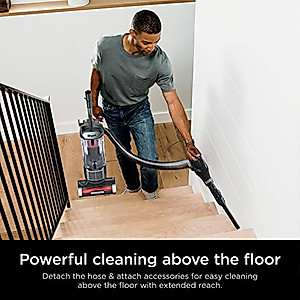 Shark ZU102 Rotator Pet Upright Vacuum with PowerFins HairPro & Odor Neutralizer Technology, Charcoal, 2.9 L Dust Cup