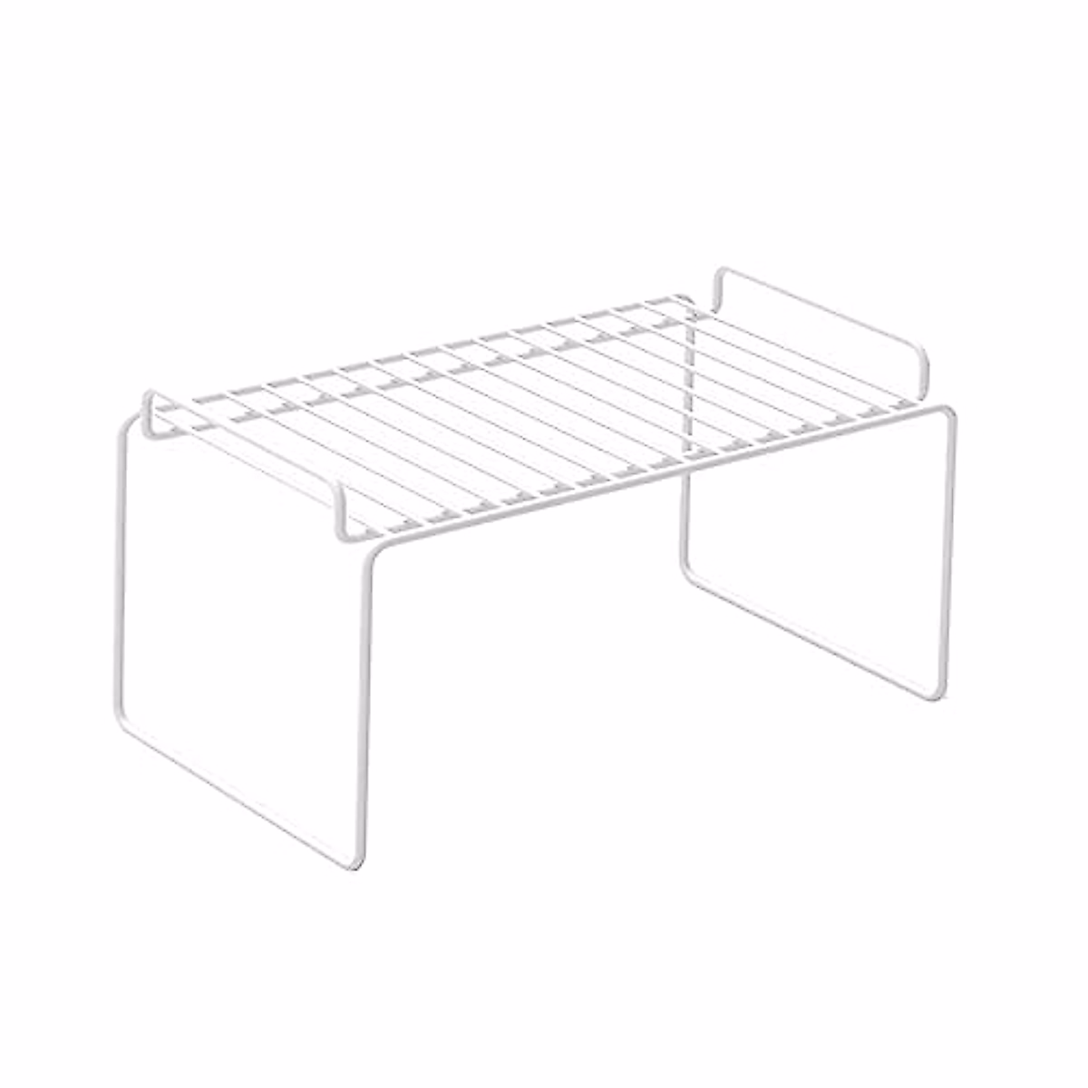 Gralara under Sink Shelf Sink Vanity Organizer Storage Shelve, Storage Shelf Punch Free Convenient Spice Rack Bathroom Shelf for Toilet, Countertop, S White