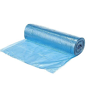 CoCocina 25 Rolls Clear Trash Bag Garbage Bags Liners Bags Strong Bags for Kitchen Bathroom Office - Yellow