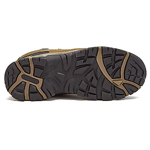 HI-TEC Yosemite WP Mid Waterproof Hiking Boots for Men, Lightweight Breathable Outdoor Trekking Shoes - Dark Green, 11 Medium